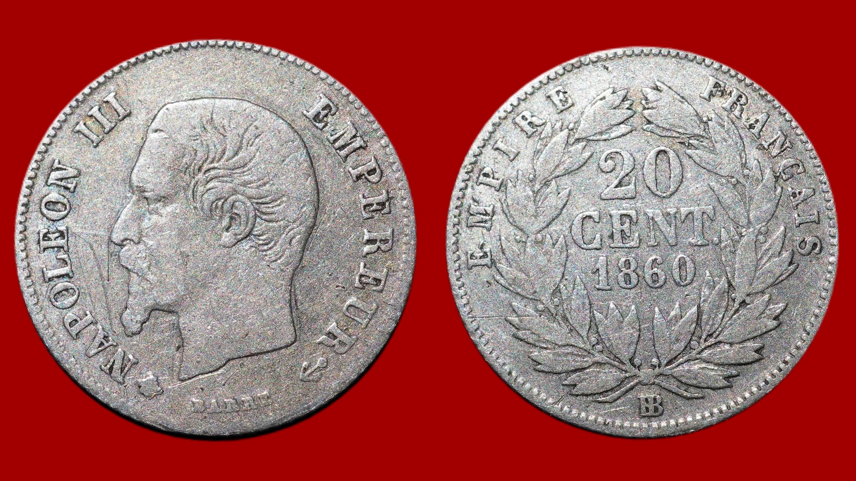 20 centimes Napoléon III 1860 BB - Empire des Monnaies