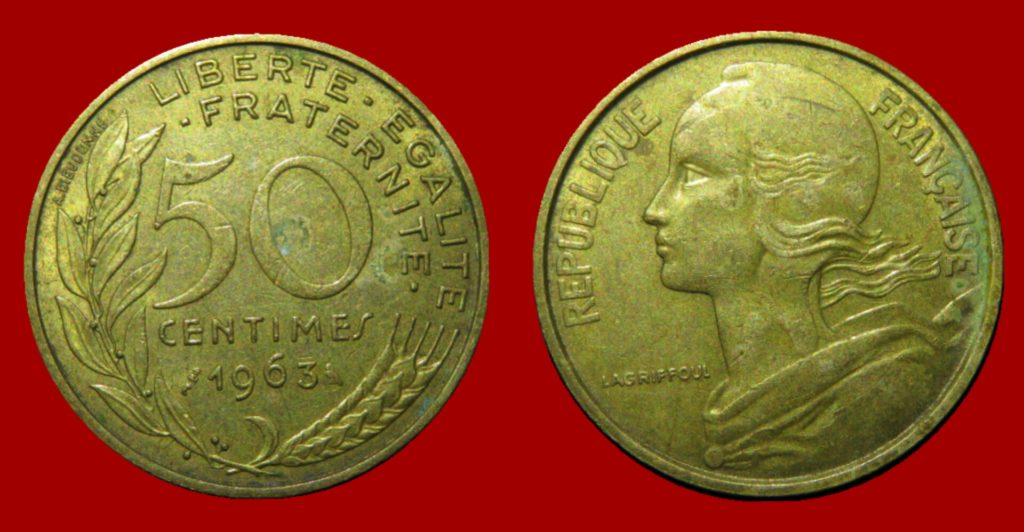 50 centimes Lagriffoul 1963 3 plis - Empire des Monnaies