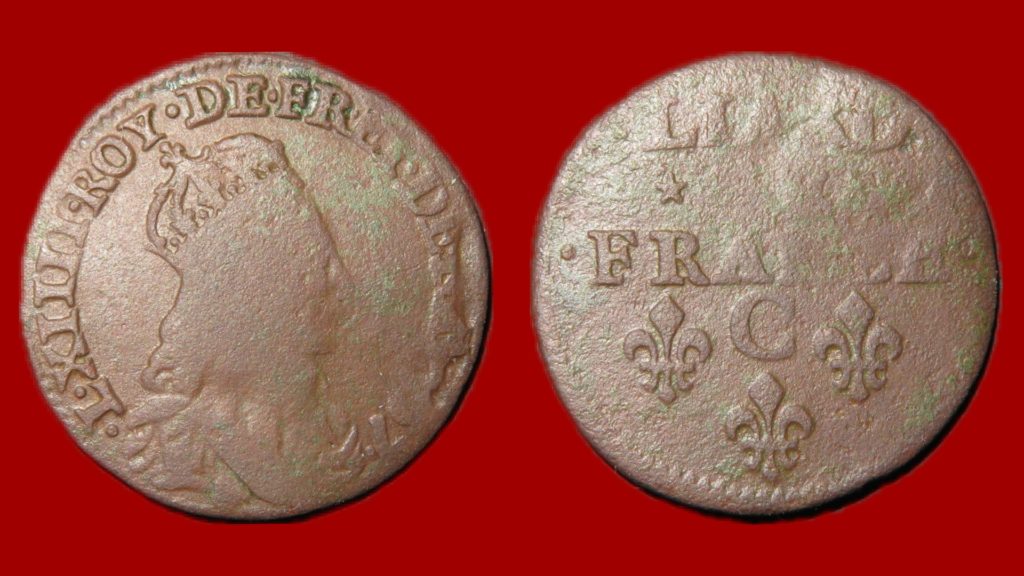 Louis XIV - Liard 1657 C - Empire des Monnaies