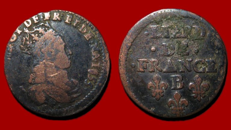 Louis XIV - Liard 1655 B - Empire des Monnaies