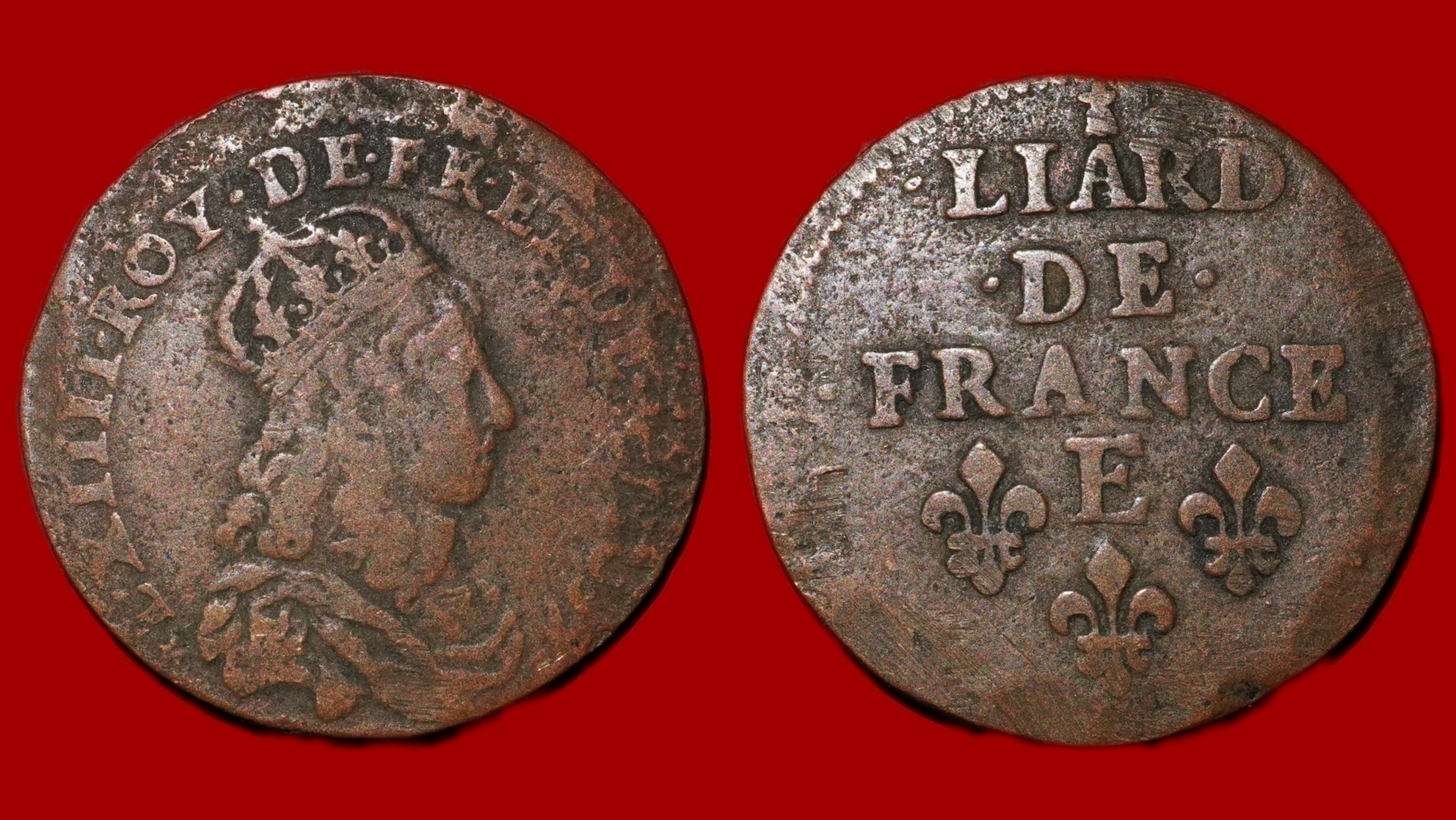 Louis XIV - Liard 1657 E - Empire des Monnaies